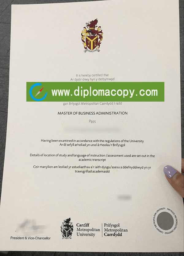 Fake Cardiff Metropolitan University Diploma For Sale! - Buy Fake ...