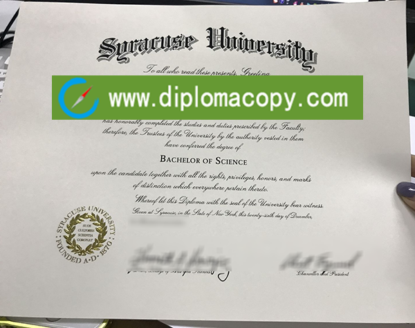 Purchase Fake Syracuse University Diploma in US! - Buy Fake Diplomas ...