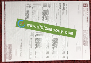 Purchase Temple University Fake Transcript Degree - Buy Fake Diplomas ...